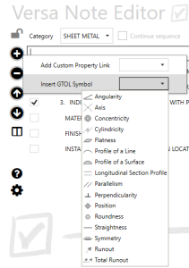 Versa Note User Guide – SolidWorks Drawing & MBD Notes Add-in