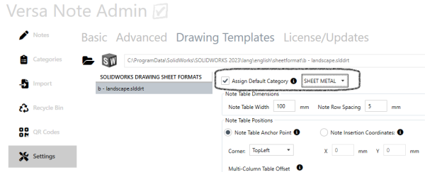 Versa Note User Guide – SolidWorks Drawing & MBD Notes Add-in